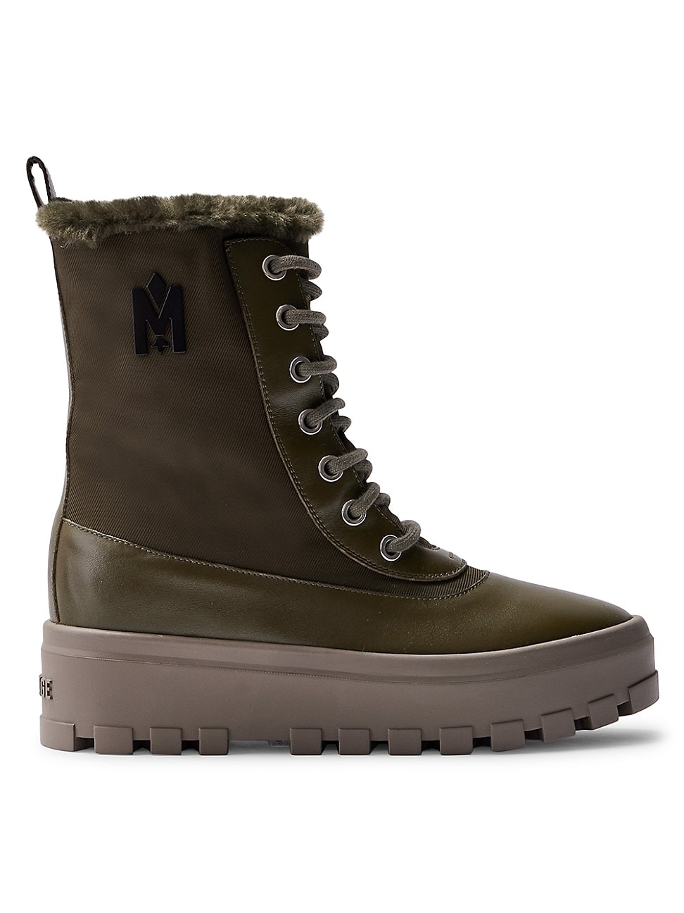 Mackage Hero Shearling-Lined Boots Army Editorialist