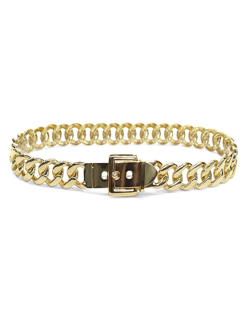 Below the Belt MARCEL CHAIN BELT in Gold LADIES Brass Below B-LOW The Belt Leather Belt Sz SMALL  main image 3