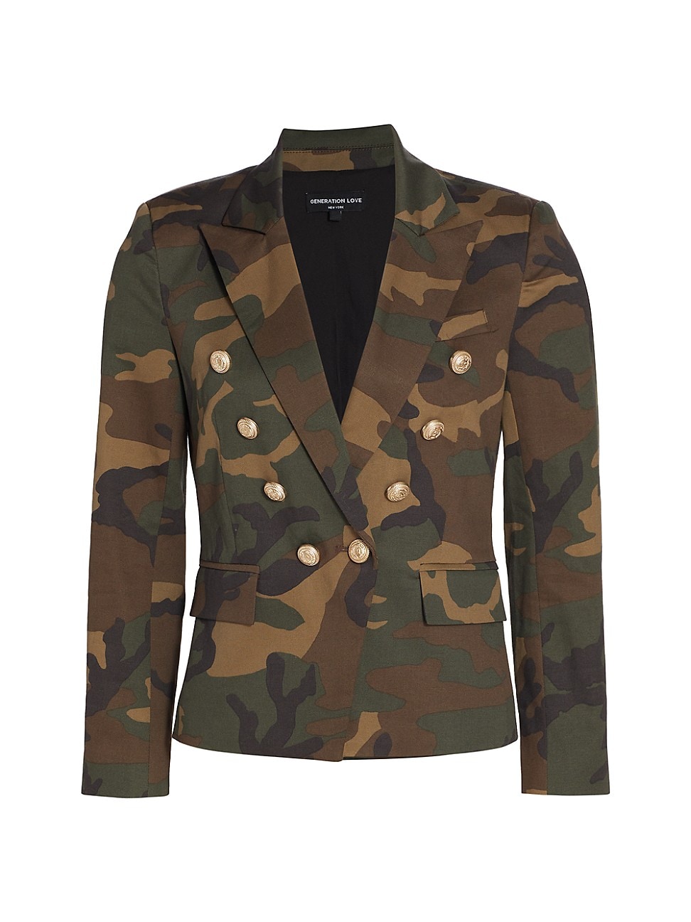 Generation Love Kennedy Uflage Blazer In Camo 70% Off Editorialist