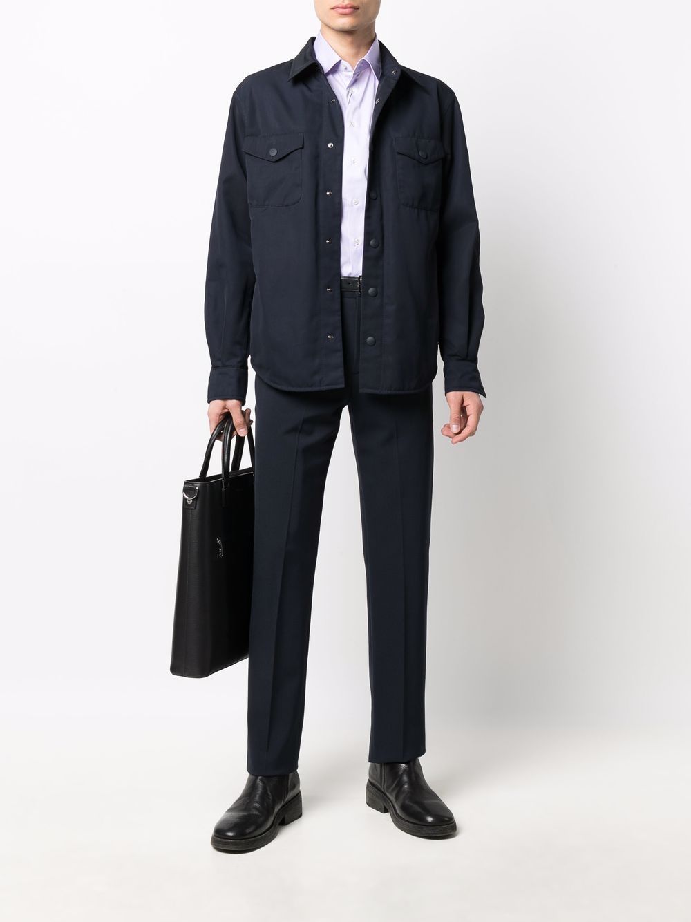 GIORGIO ARMANI long-sleeved shirt jacket