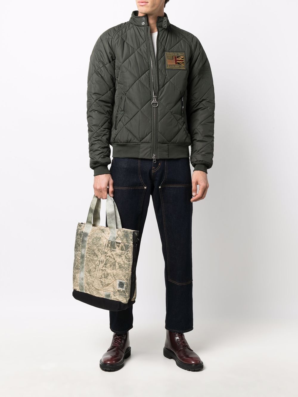 BARBOUR INTERNATIONAL Barbour International Quilted Embroidered Jacket