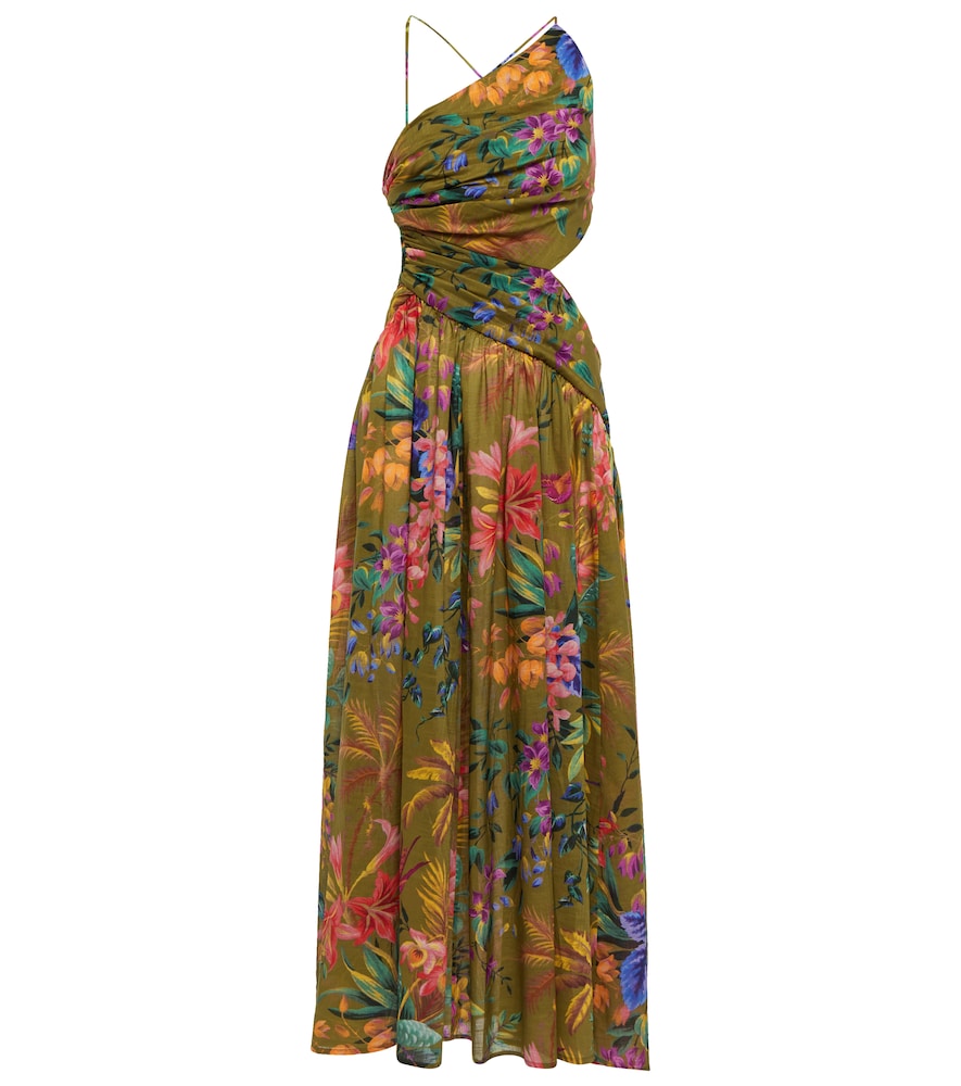 zimmermann tropicana asymmetric open back dress zimmermann asymmetric midi dress Zimmermann