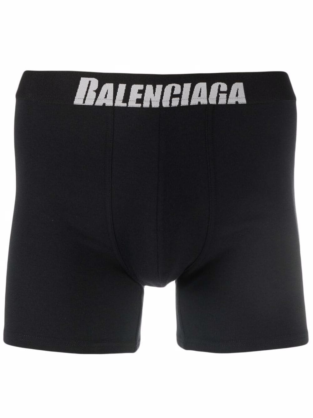 Balenciaga Logo Embroidered Boxers In Black - 50% Off | Editorialist
