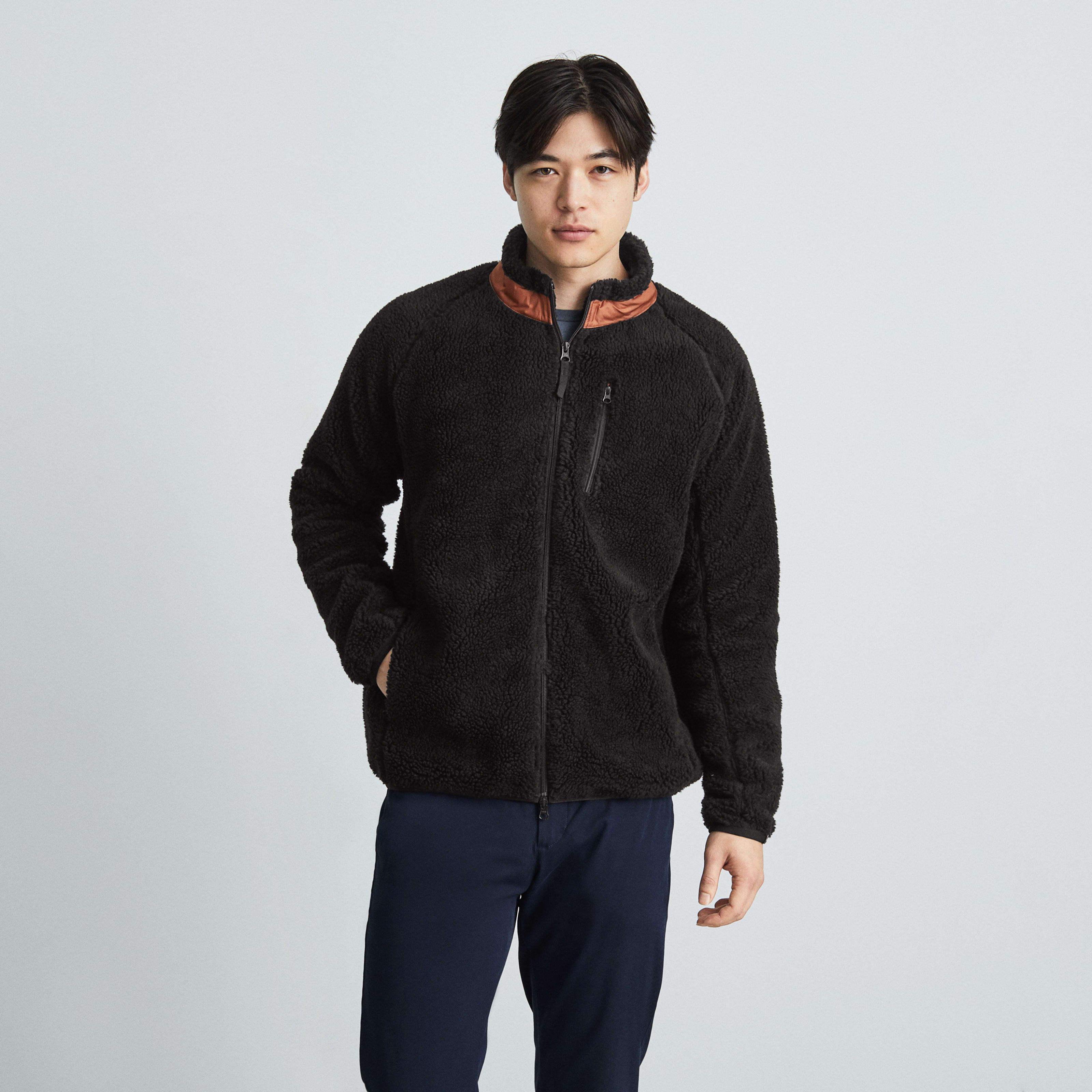 everlane black bomber jacket