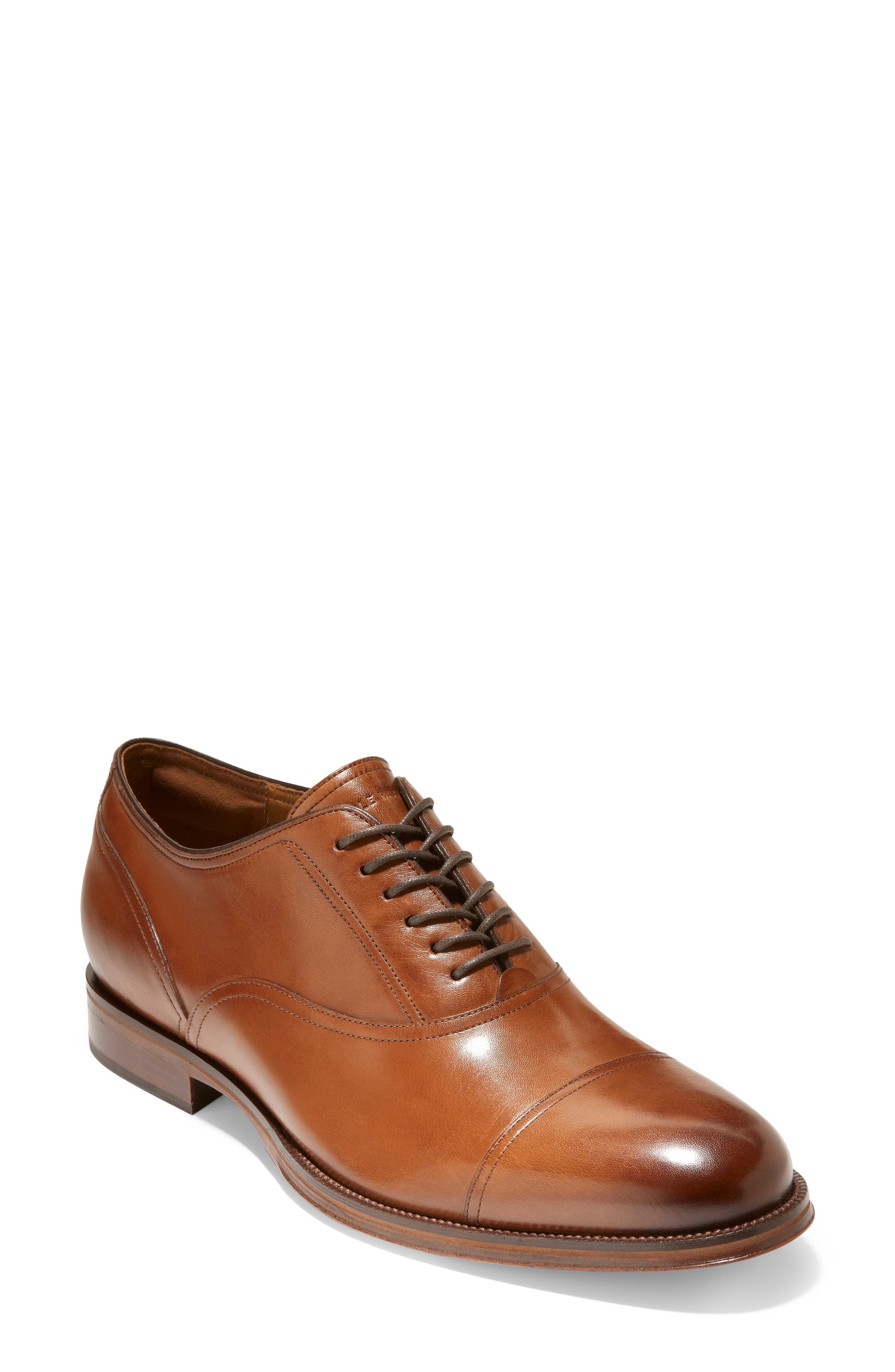 Cole Haan Modern Classics Cap Toe Oxford In British Tan - 35 
