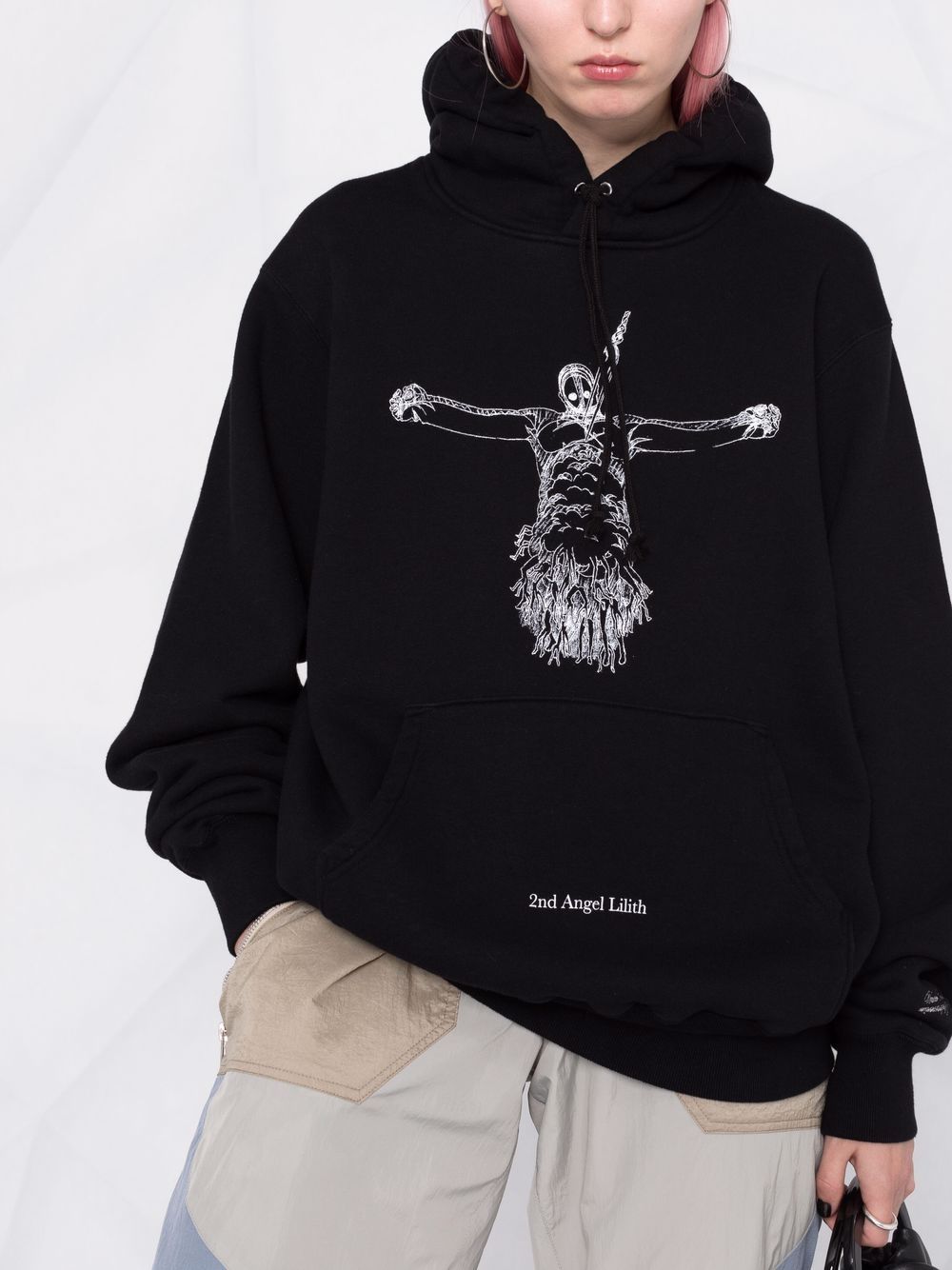 Undercoverism X Evangelion 2nd Angel Lilith Hoodie - Black