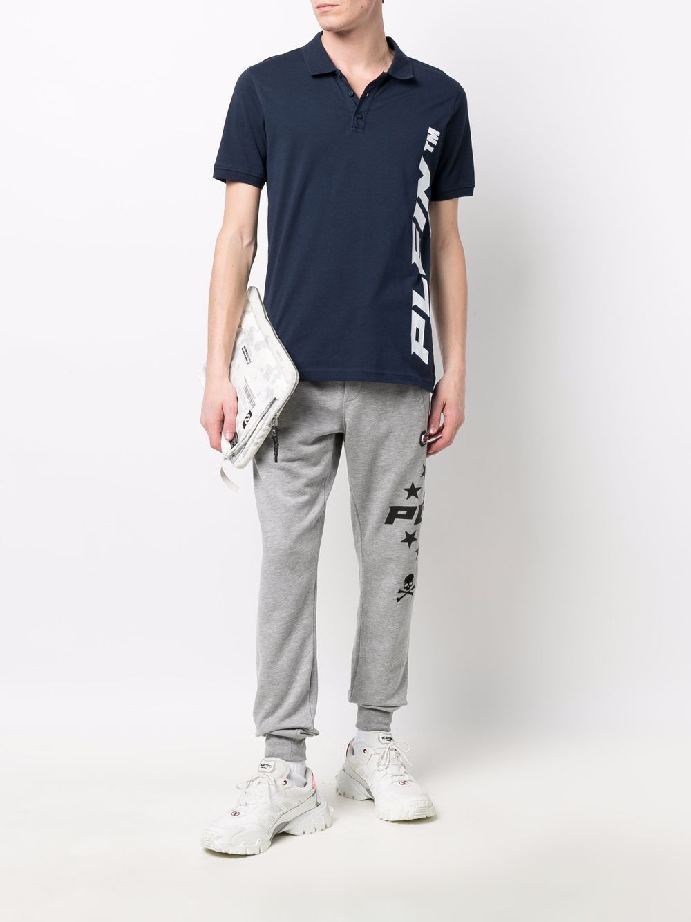 PHILIPP PLEIN logo short-sleeve polo shirt