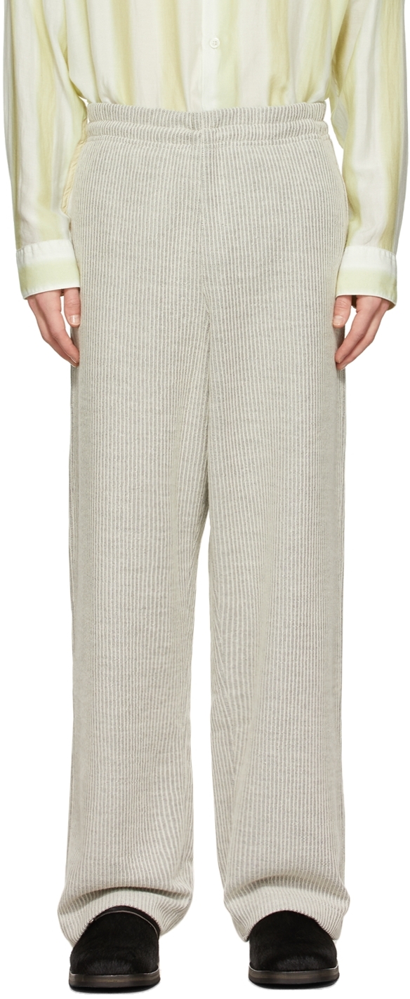 Our Legacy Off-White Reduced Trousers In Cream - 36% Off 