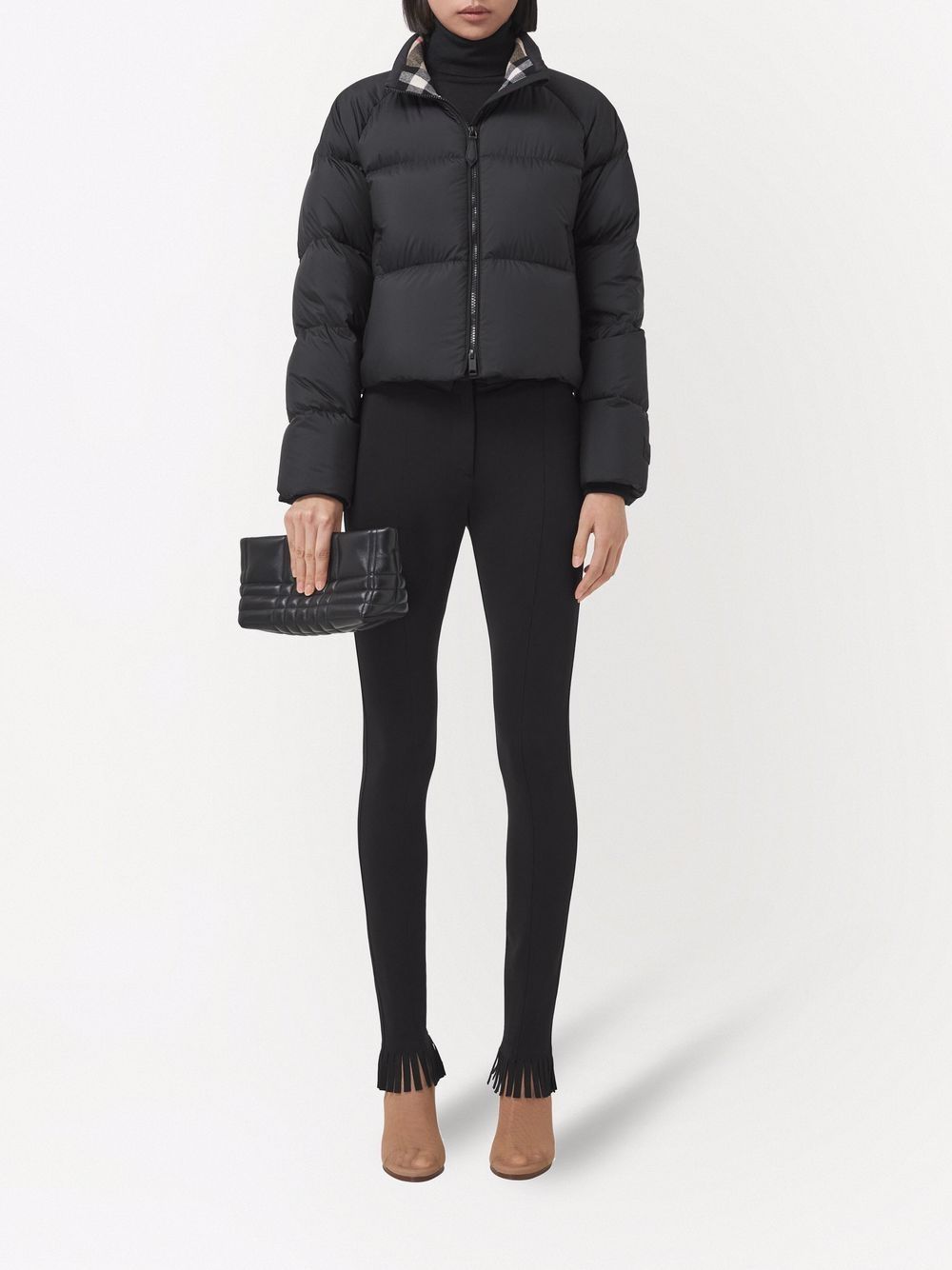 BURBERRY Burberry High-Waisted Fringed-Edge Leggings
