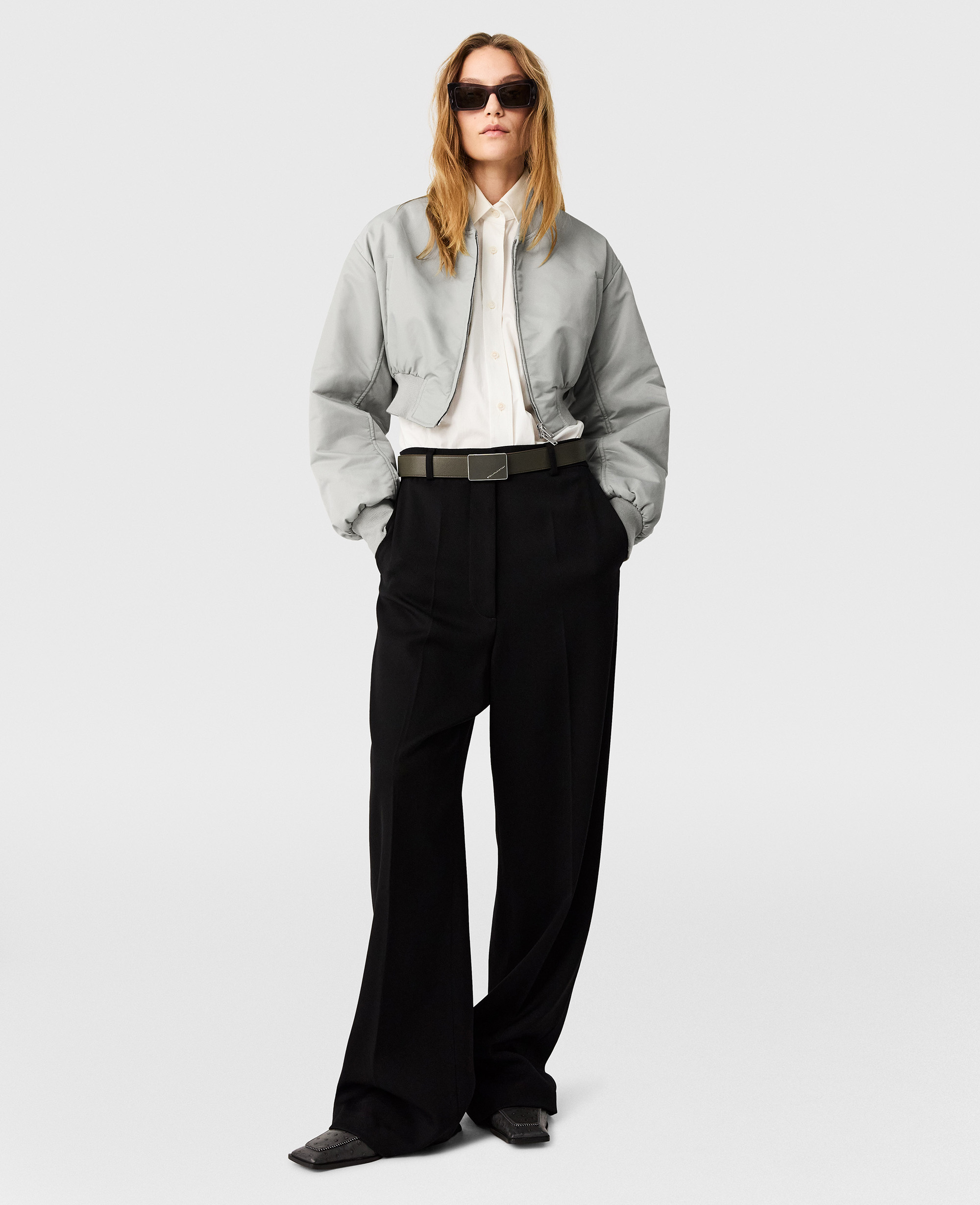 STELLA MCCARTNEY Cropped Bomber Jacket