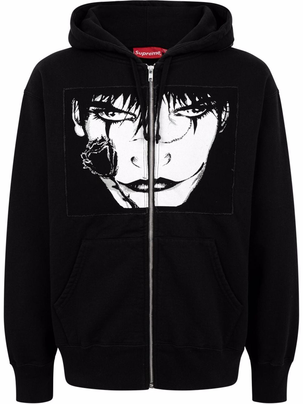 Supreme The Crow Zip-Up Hoodie - Black | Editorialist
