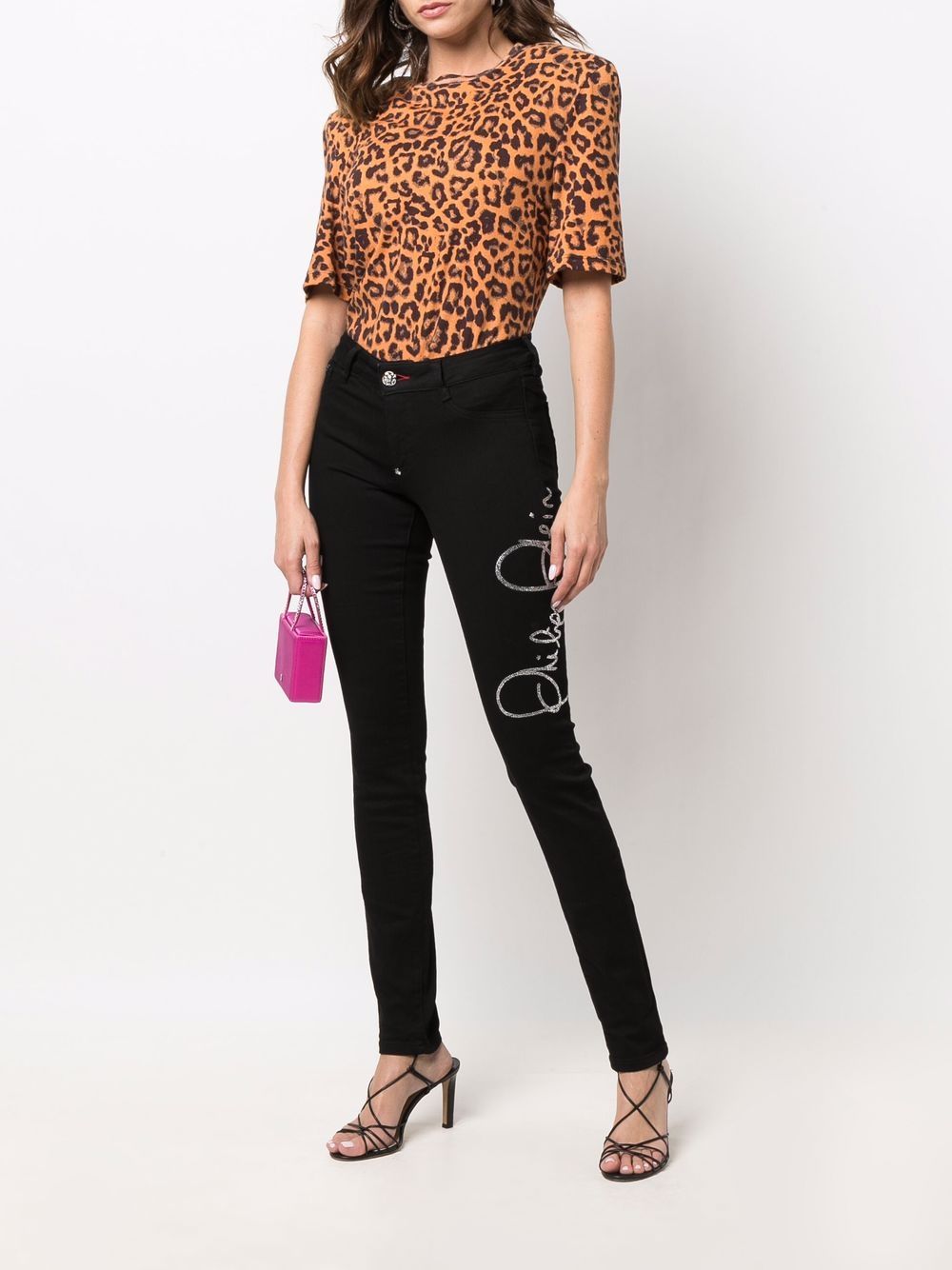 PHILIPP PLEIN Philipp Plein Logo-Embellished Skinny Jeans