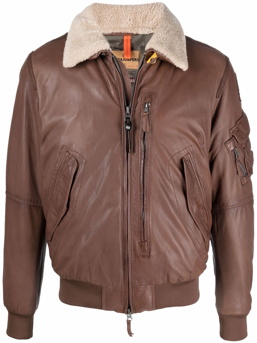 Parajumpers Josh Leather Jacket - Brown | Editorialist