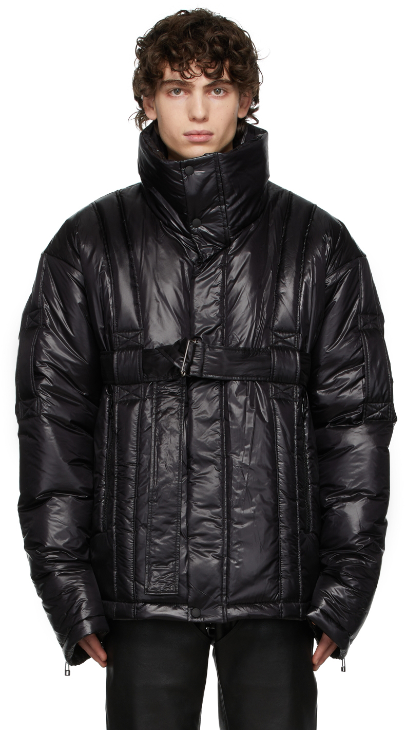 John Lawrence Sullivan Bondage Bomber Jacket In Black - 76% Off 