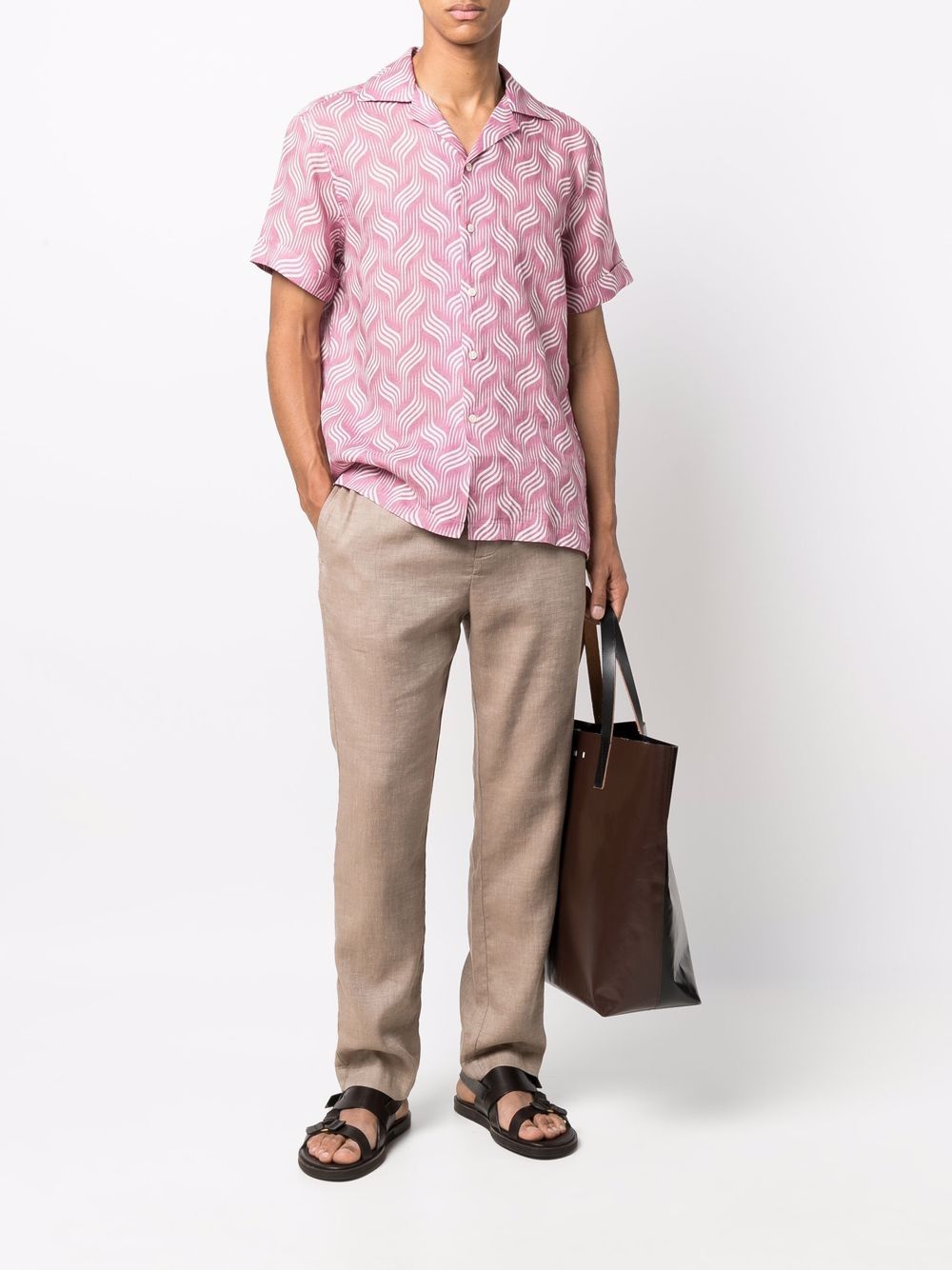FRESCOBOL CARIOCA Frescobol Carioca Straight-Leg Linen-Blend Trousers