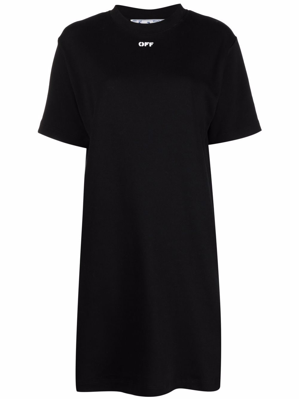 Buy Off-White Off-stamp T-shirt Dress - Black At 16% Off