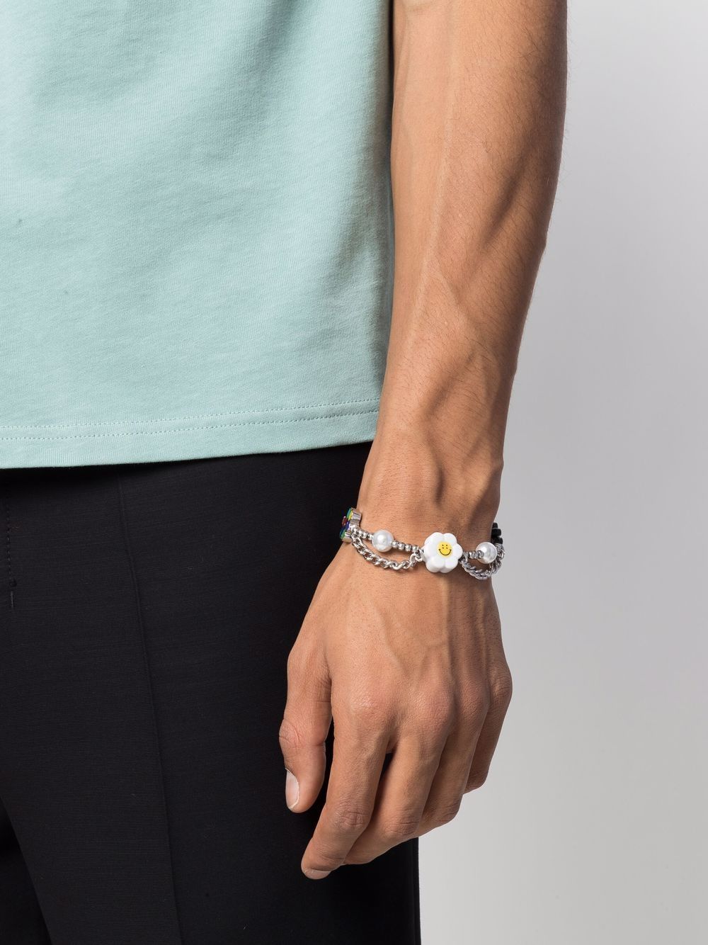Salute Flower Anarchy Bracelet - Silver | Editorialist