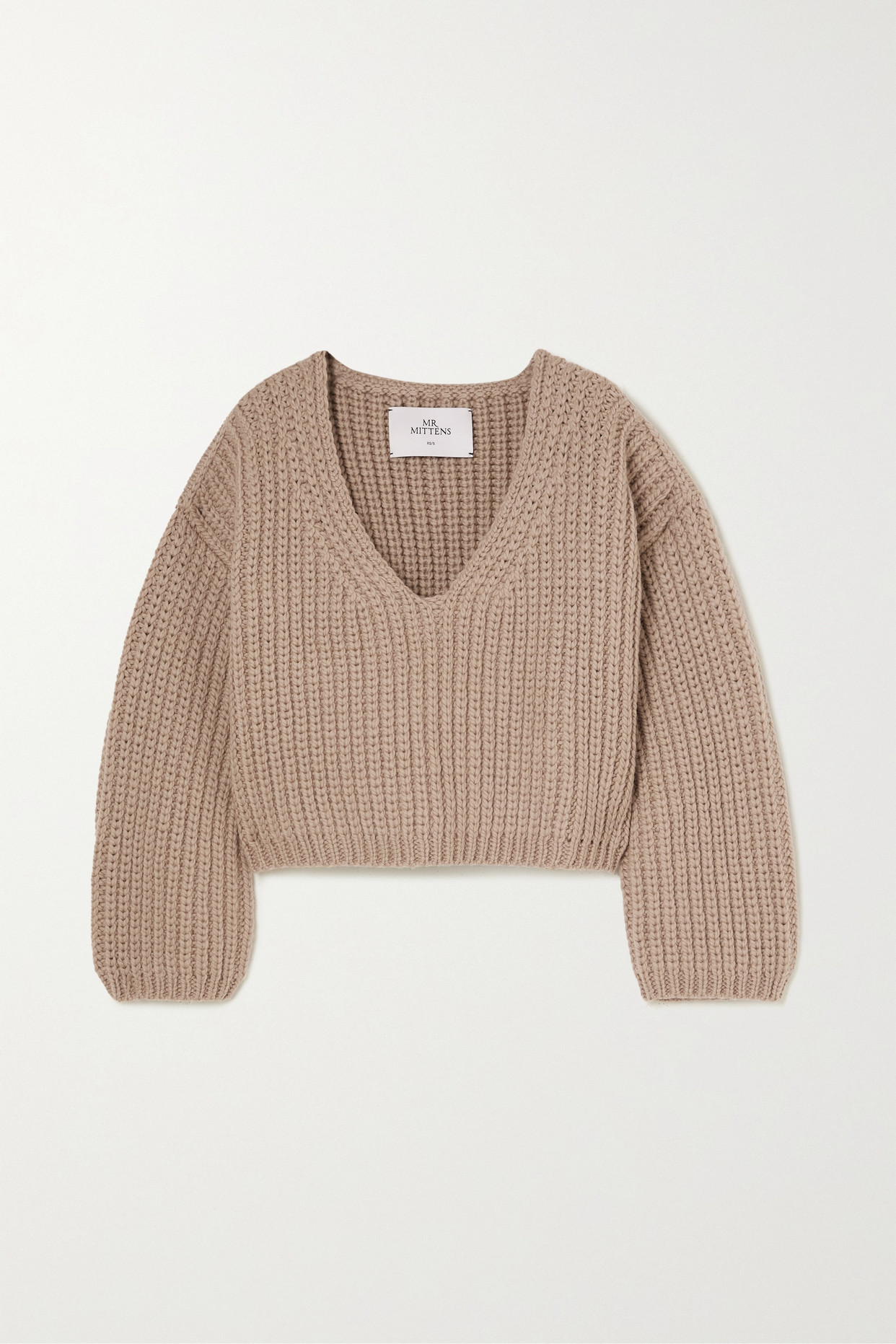 Buy MR MITTENS High-neck Quarter-zip Cable-knit Wool Sweater - Grey At 20%  Off | Editorialist