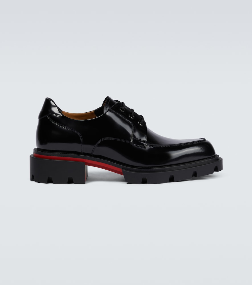 Christian Louboutin Our Georges Black Suede Lace-Up Shoes Size 11 New Christian Louboutin Mens Our Georges 2 Flat Black Suede  main image 3