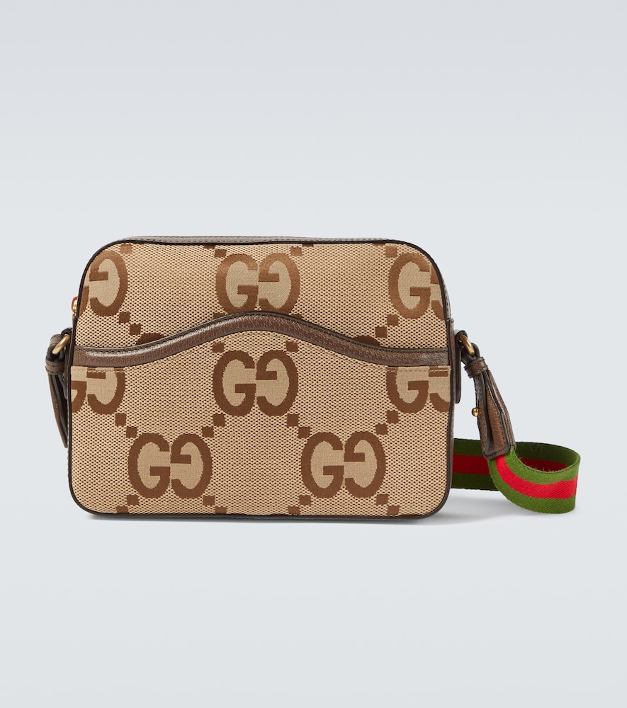 Gucci Jumbo Gg Canvas Messenger Bag - Beige | Editorialist