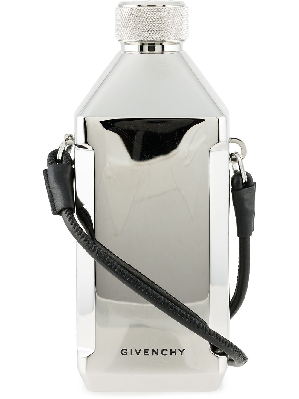 Givenchy Metal Logo Print Bottle In Silver - 35% Off | Editorialist