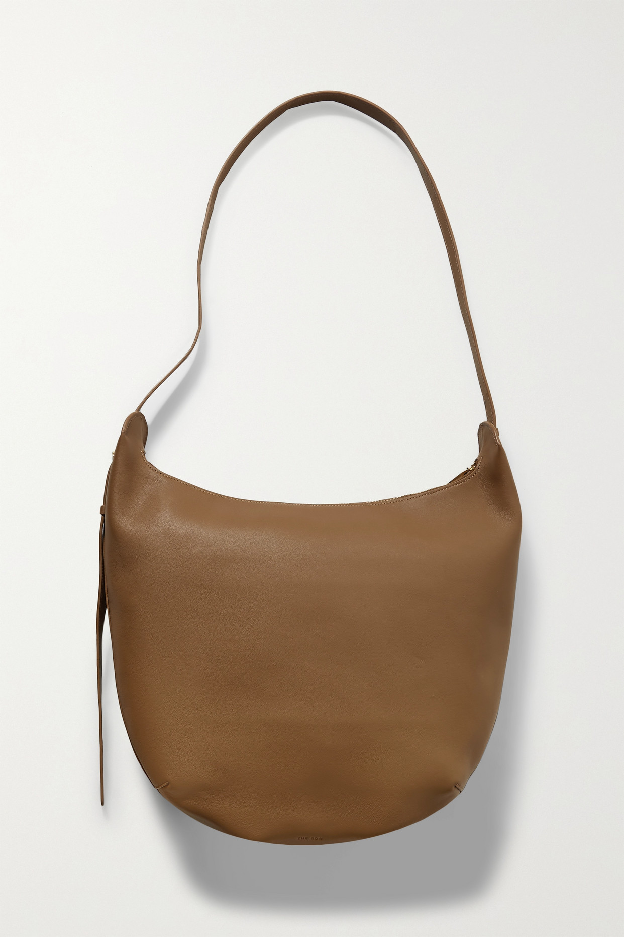 The Row Allie Leather Shoulder Bag In Green - 30% Off | Editorialist