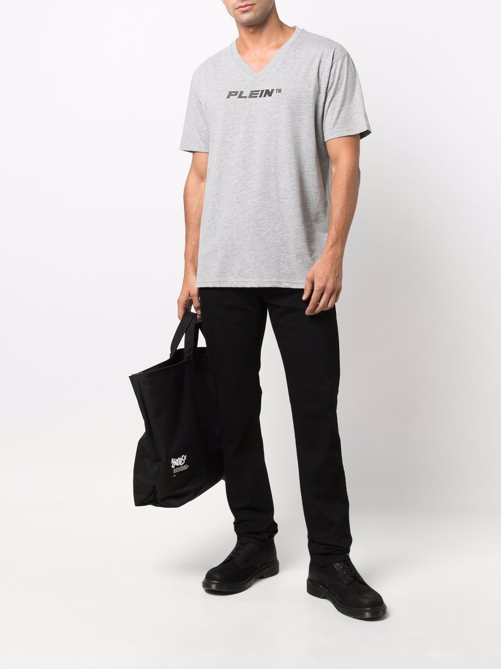 PHILIPP PLEIN v-neck logo-print t-shirt