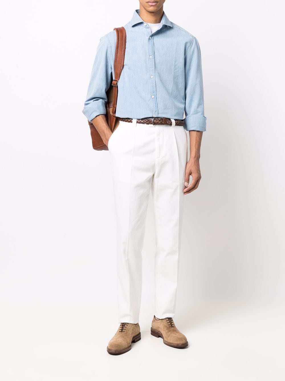 BRUNELLO CUCINELLI straight-leg chino trousers
