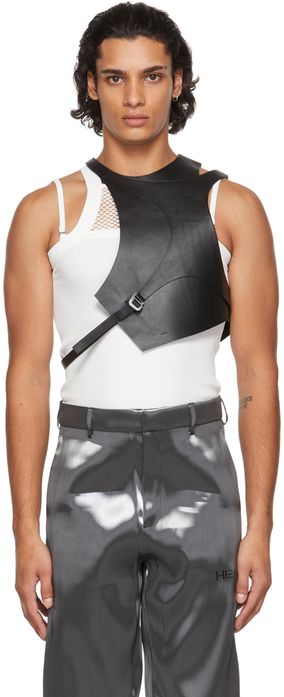 Heliot Emil Exclusive Leather Harness In Black - 24% Off