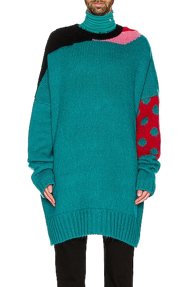 raf simons oversized knit