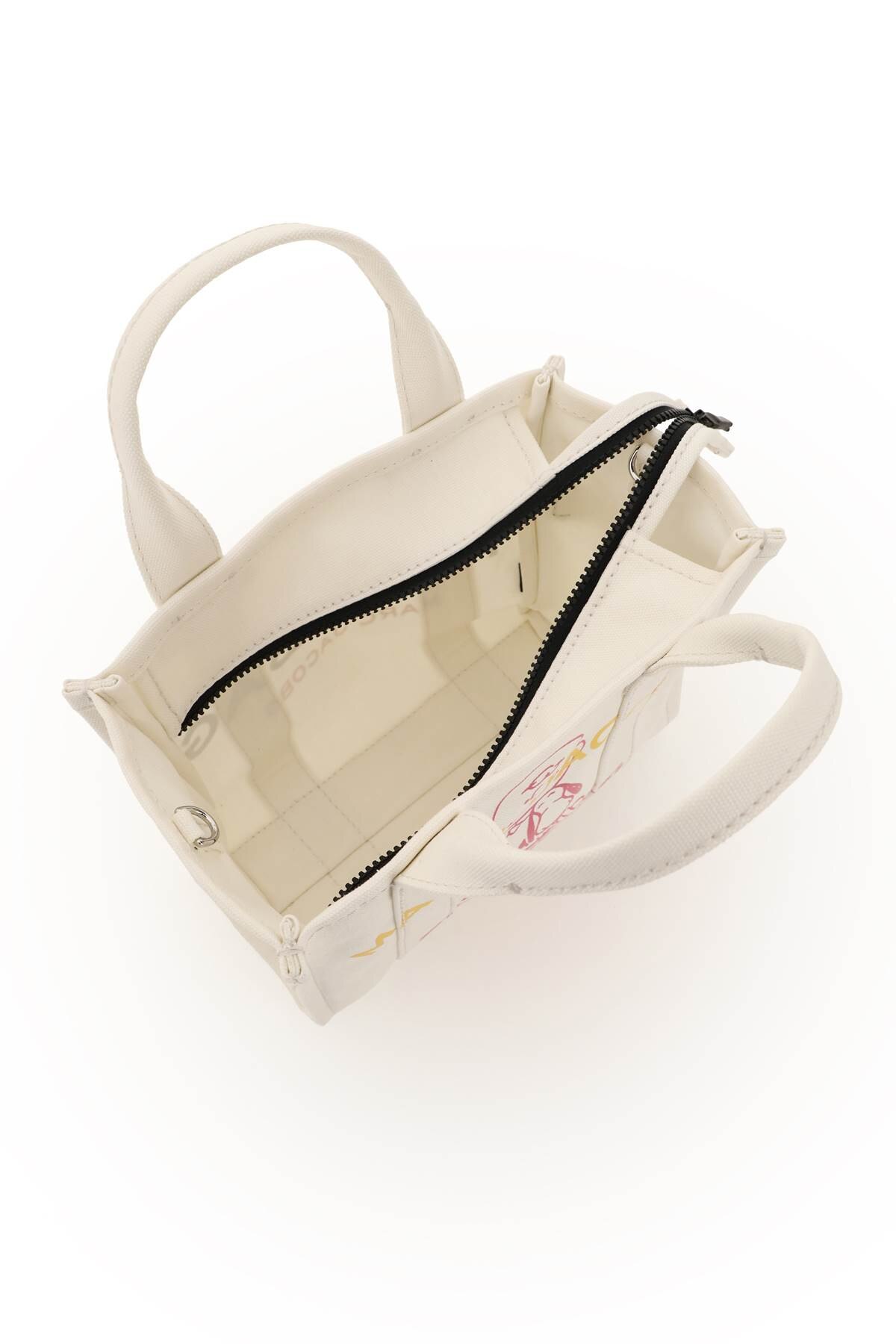 Marc Jacobs The Snoopy Mini Tote Bag Cotton In White - 25% Off