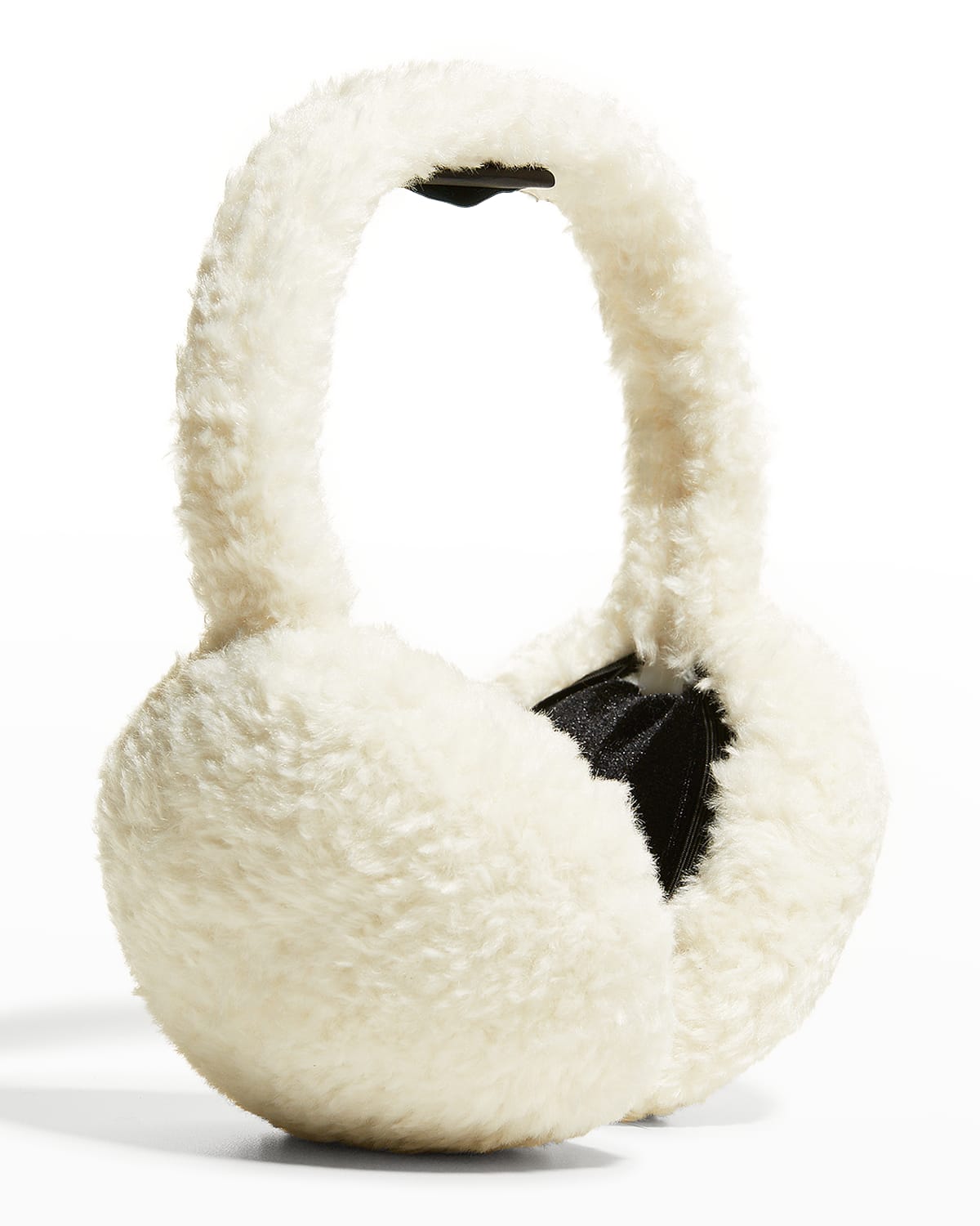 NWT Jocelyn Ivory and Black Faux Sherpa Earmuffs Esme Bouclette Earmuffs – Apparis main image 3