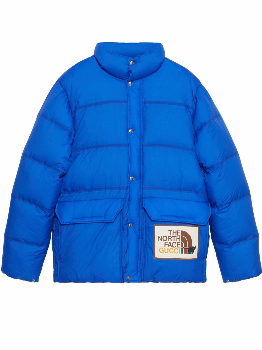 Gucci X The North Face Padded Jacket - Blue | Editorialist