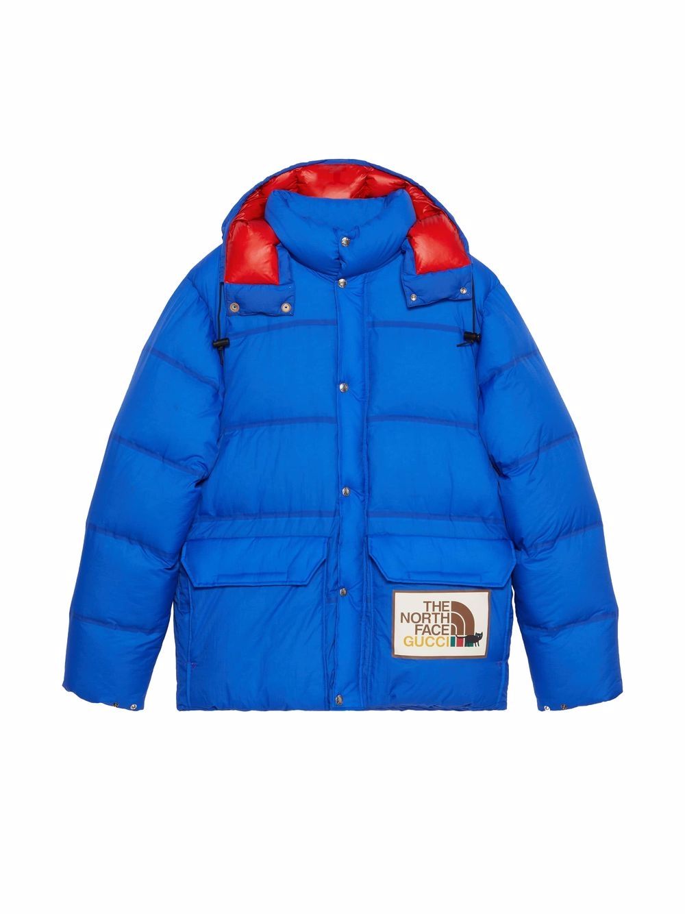 Gucci X The North Face Padded Jacket - Blue | Editorialist