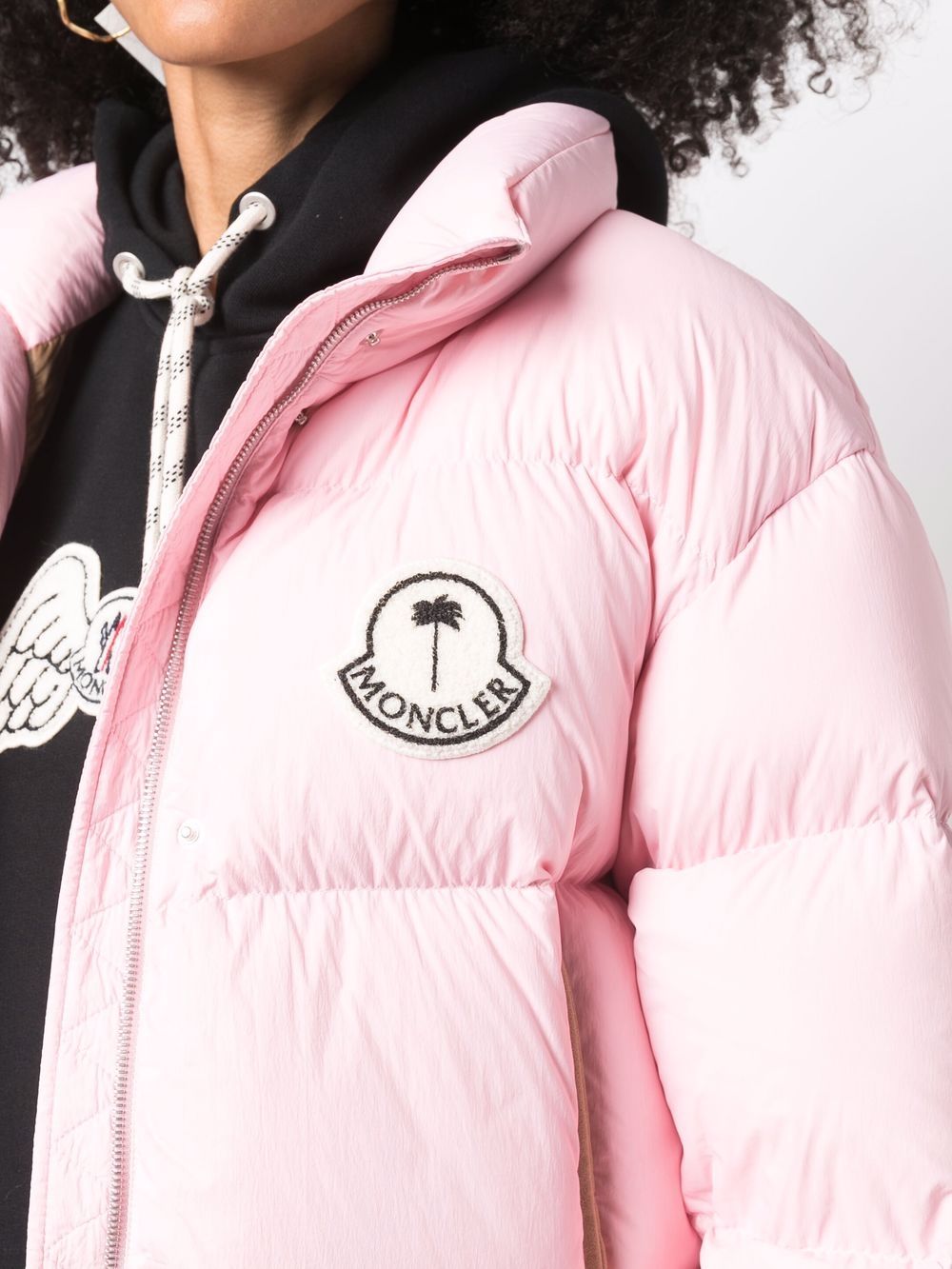 Palm Angels X Moncler 8 Antora Puffer Jacket - Pink | Editorialist
