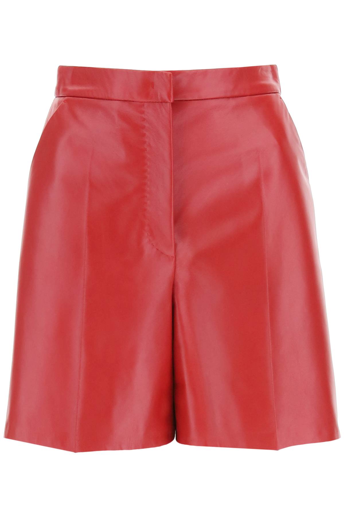 Buy Max Mara Nappa Shorts - Red At 35% Off | Editorialist