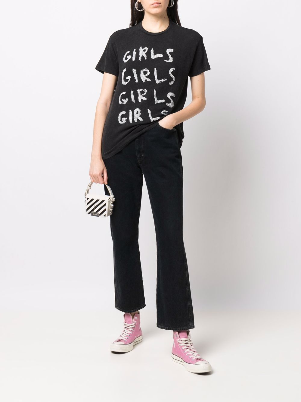 R13 Slogan-Print Short-Sleeved T-Shirt