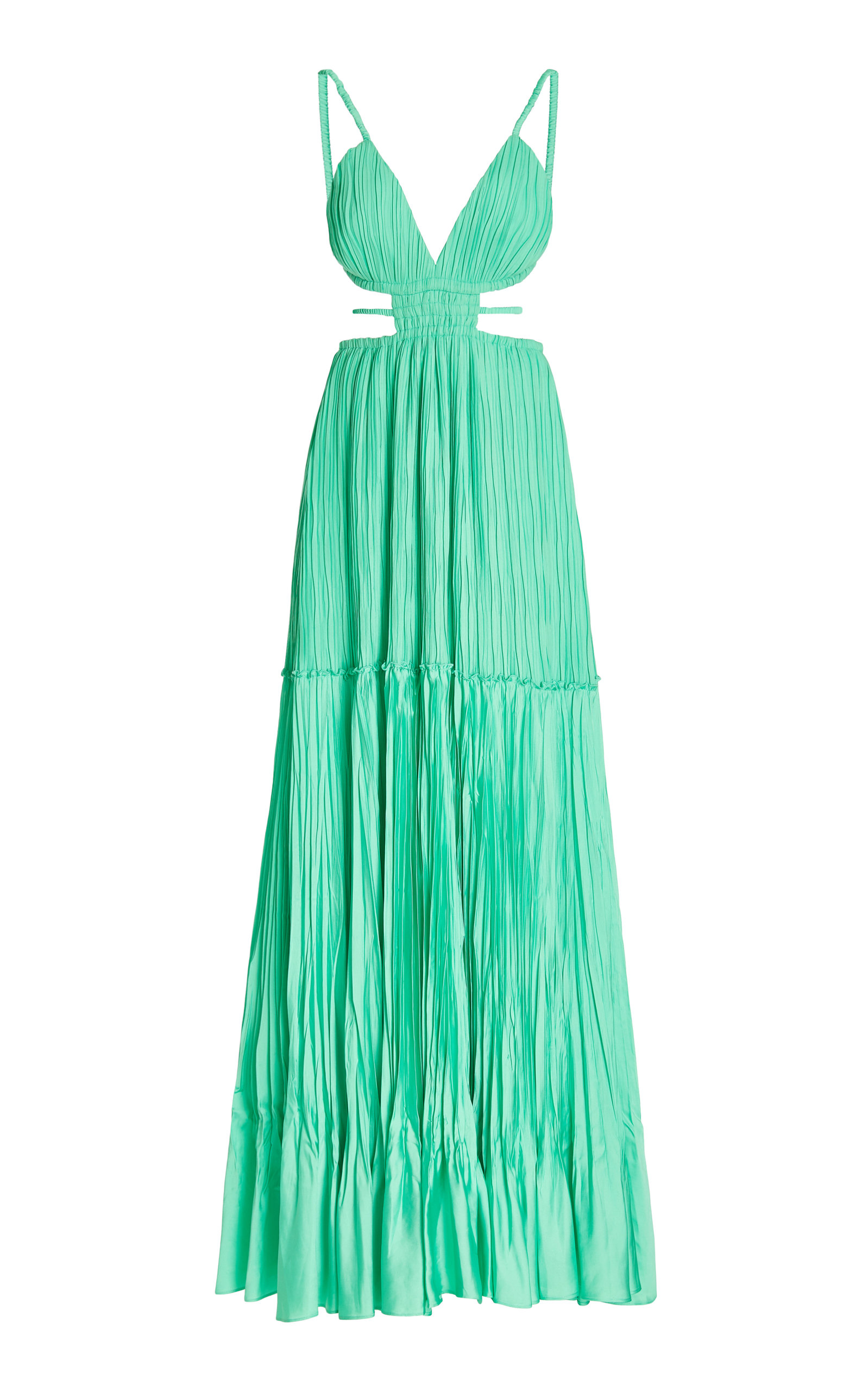 Simkhai Liz Cutout Maxi Dress In Green - 60% Off | Editorialist