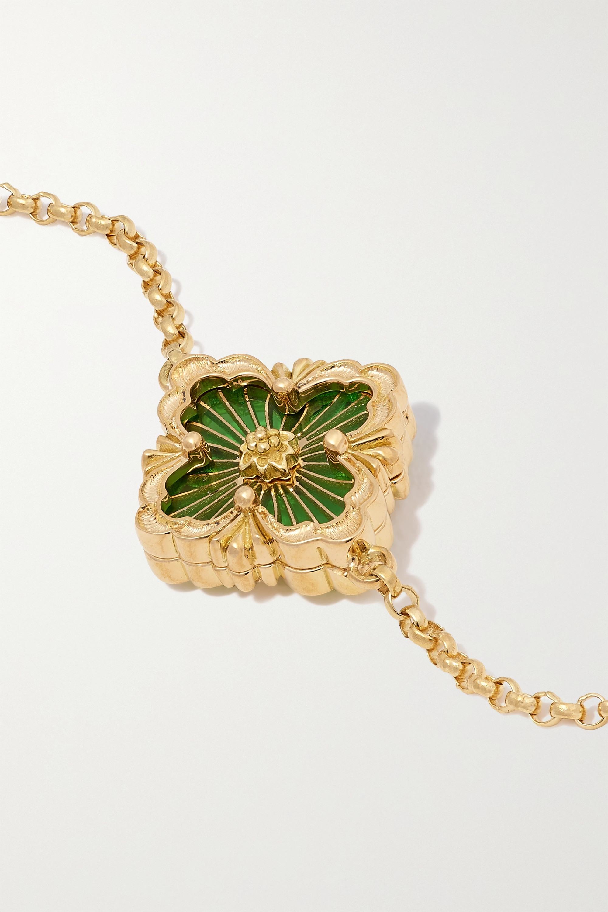 Buccellati Opera Tulle 18-karat And Enamel Bracelet - Gold | Editorialist