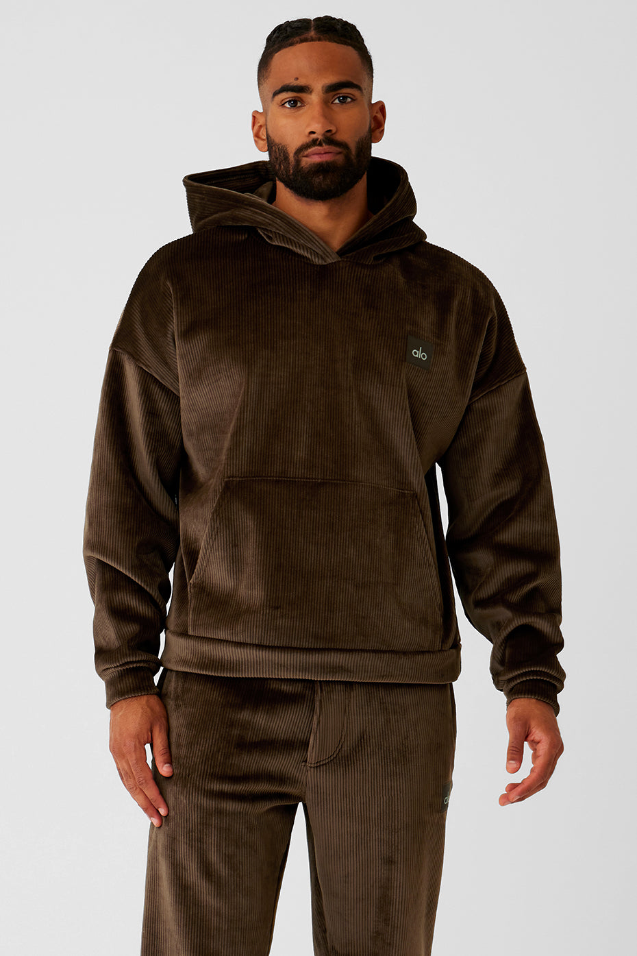 Alo Yoga Velour Baller Hoodie In Espresso 20% Off Editorialist
