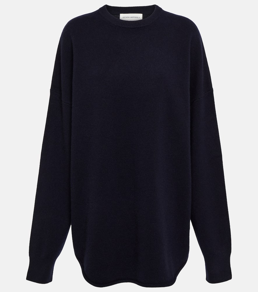 Extreme Cashmere X N°53 Crew Hop Cashmere-Blend Sweater - Blue