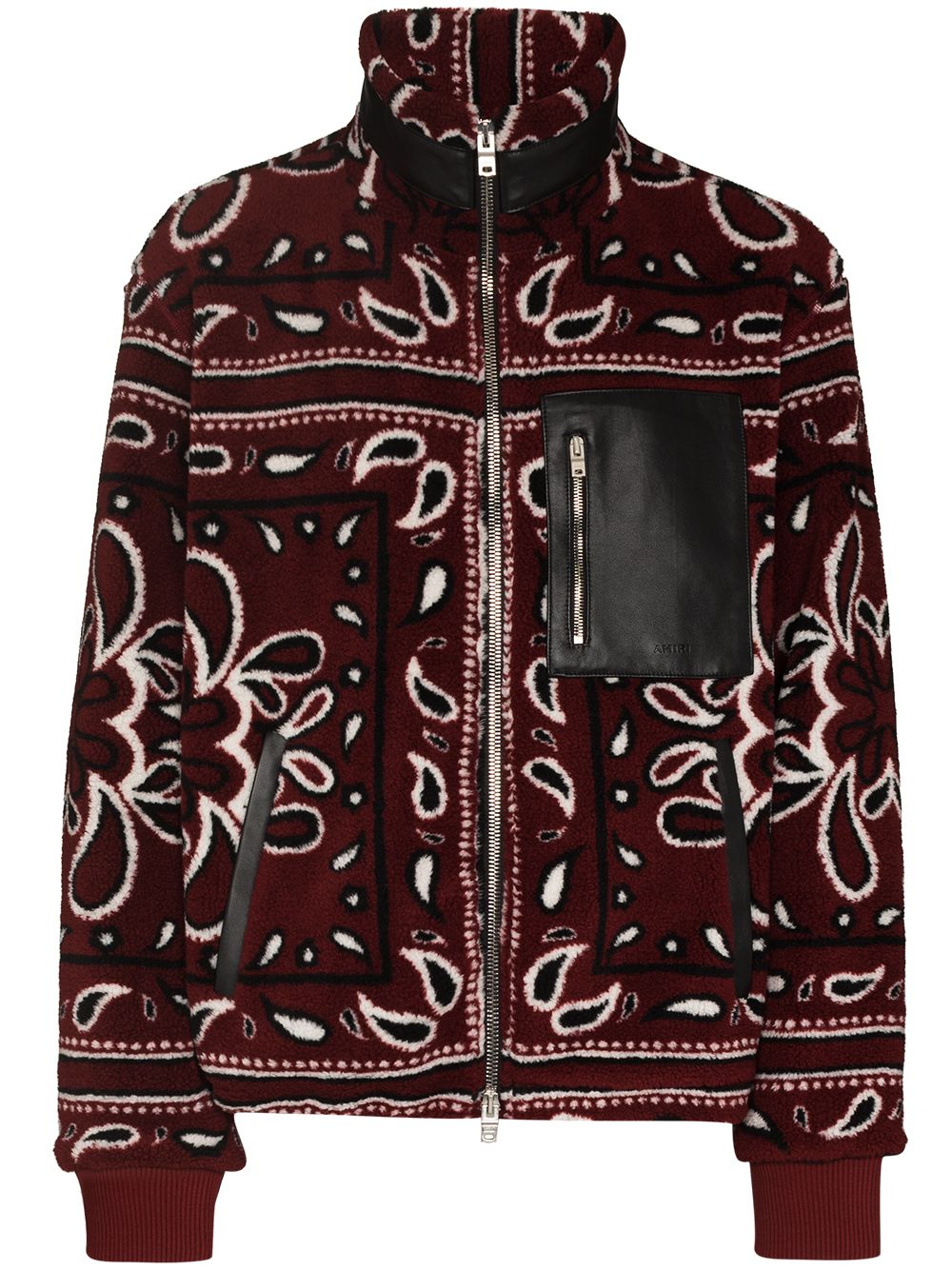AMIRI Bandana Print Fleece Jacket