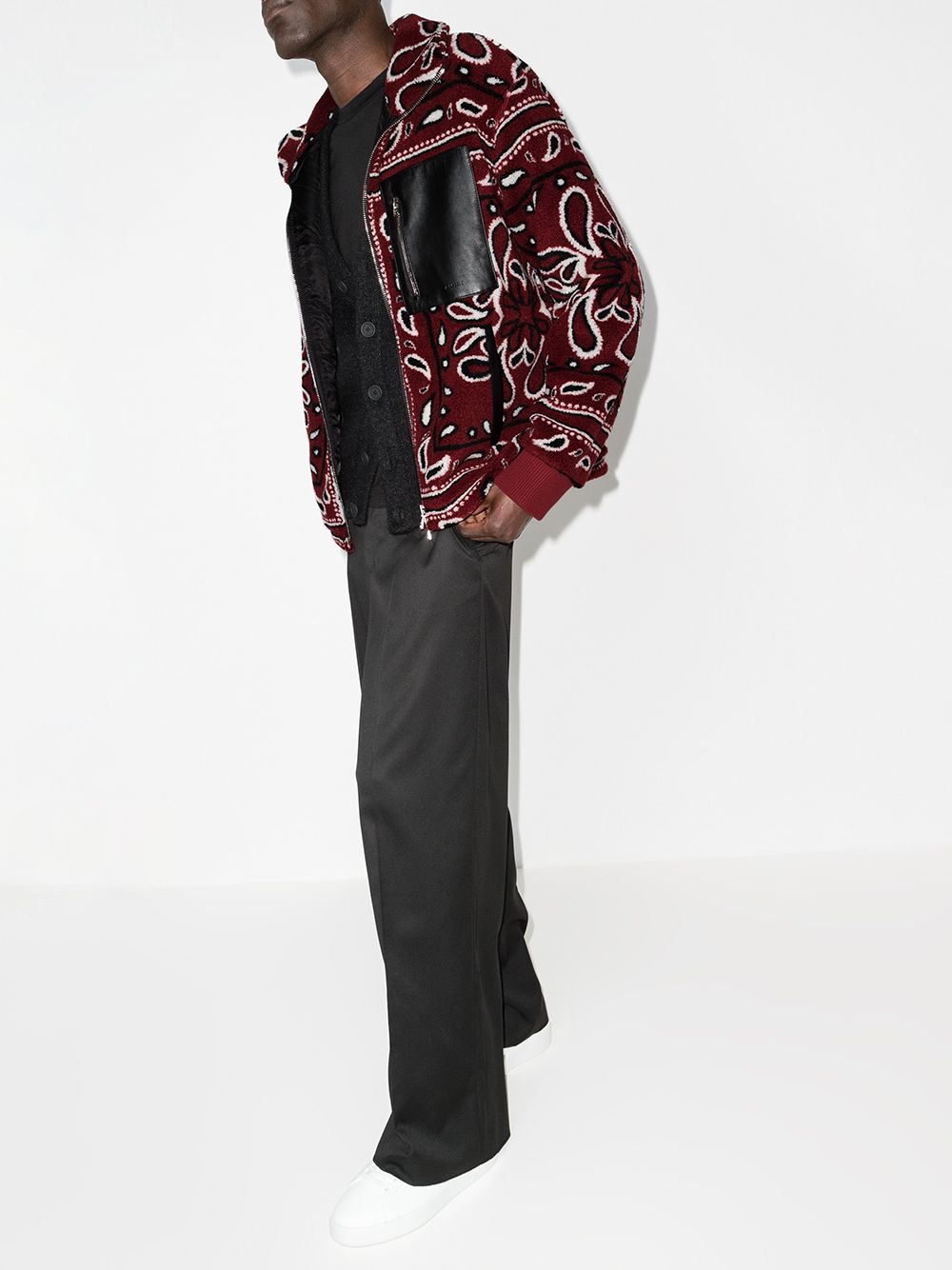 AMIRI Bandana Print Fleece Jacket