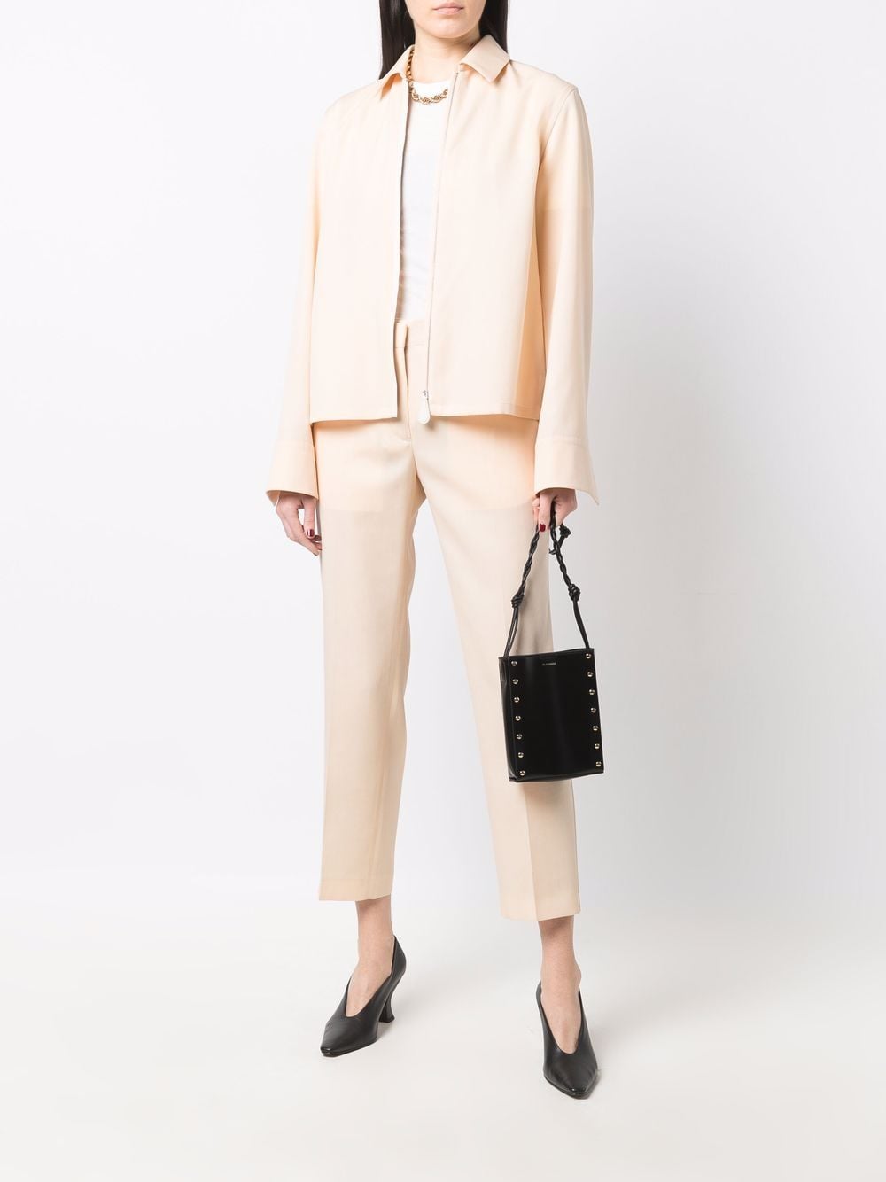 JIL SANDER Jil Sander Embellished Tangle Shoulder Bag