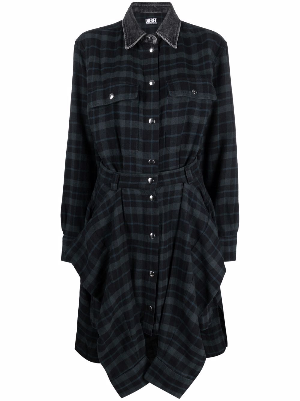 diesel check shirt dress Diesel Check Dress
