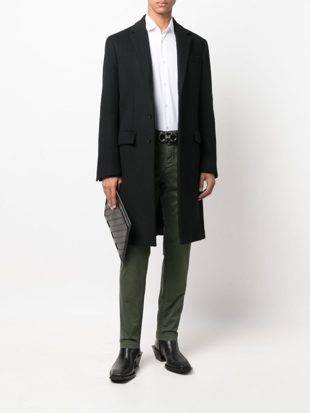PHILIPP PLEIN hexagon patch slim-fit chinos