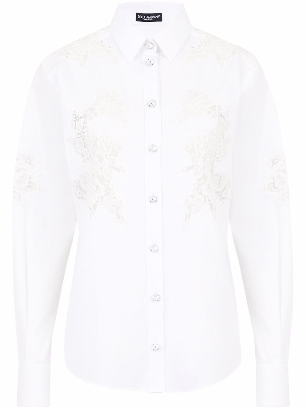 DOLCE & GABBANA Dolce & Gabbana Openwork Poplin Shirt