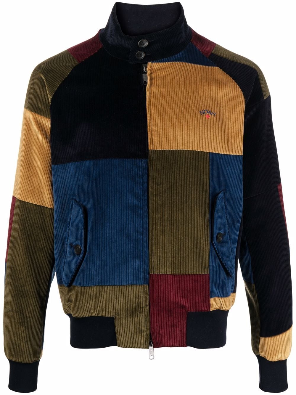 Baracuta X Noah Patchwork Corduroy Jacket In Blue - 44% Off