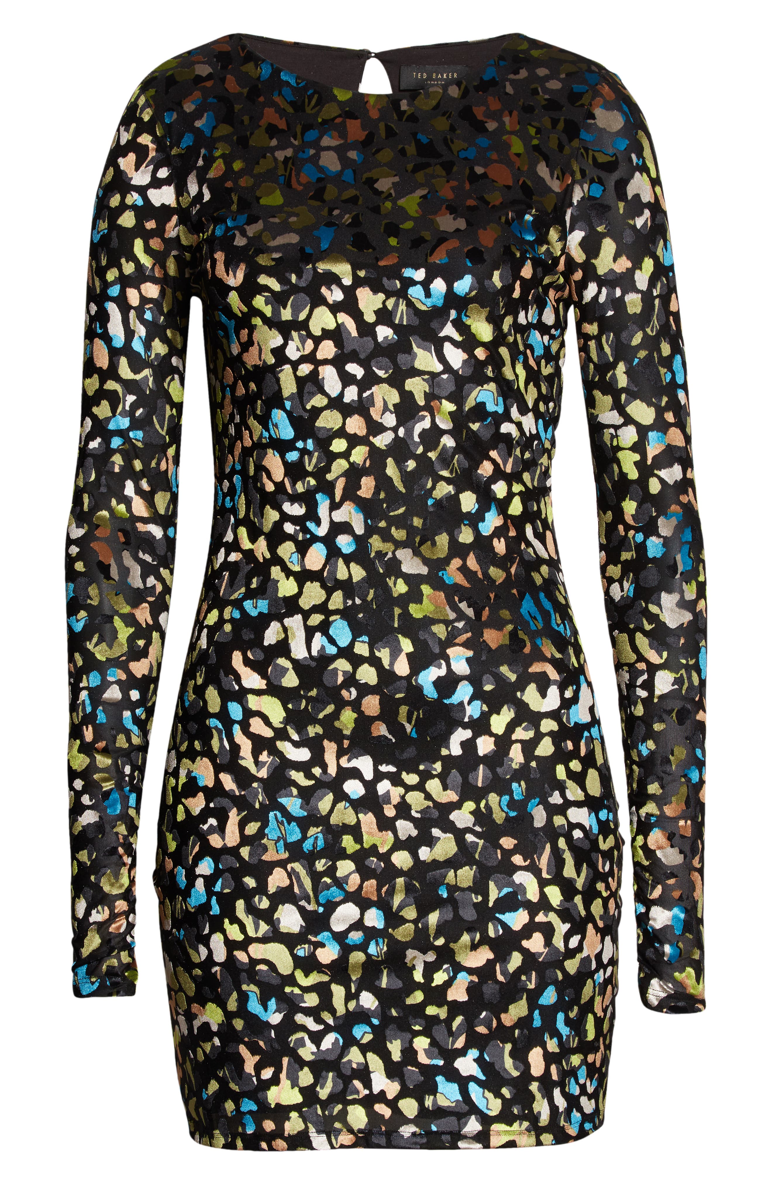 Ted Baker London Amalya Devor Long Sleeve Body-Con Dress - Black |  Editorialist