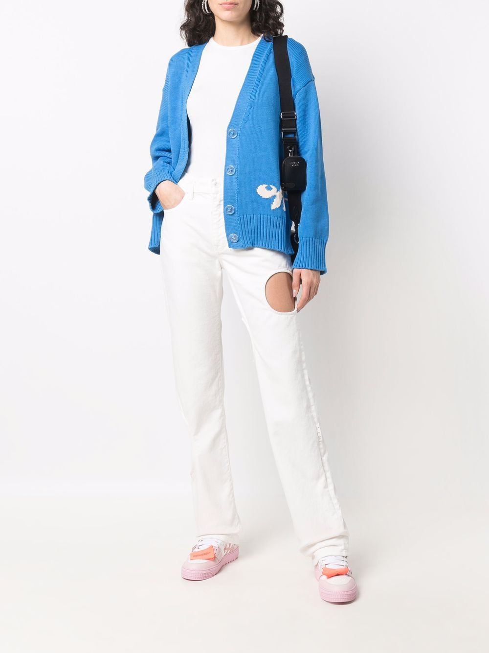 OFF-WHITE Straight-Leg Jeans with Cutout Detail